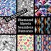 Diamond Pattern Seamless Digital Paper: Printable Scrapbook Textures ...
