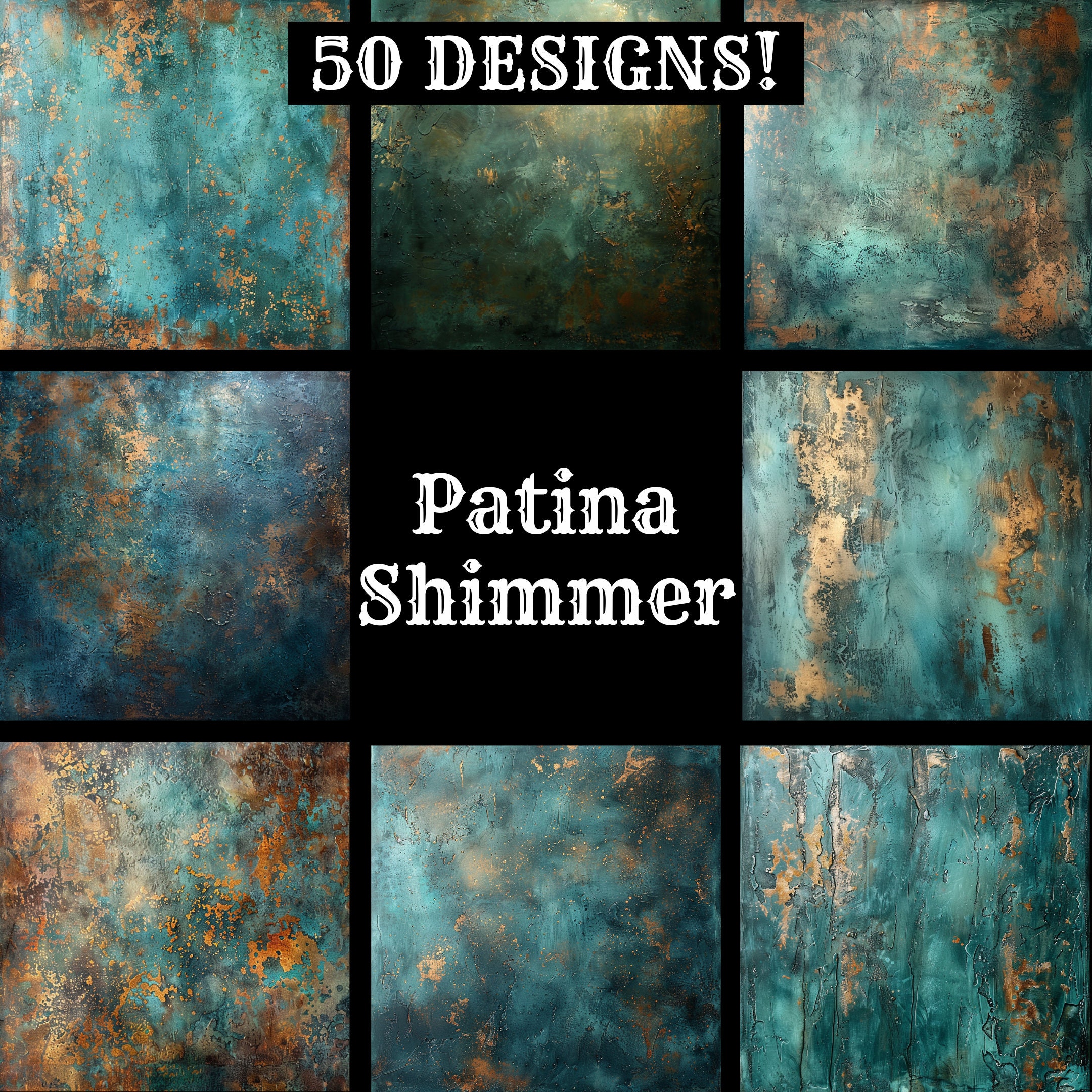 Patina Shimmer Printable Paper for Journaling and Scrapbooking - Etsy