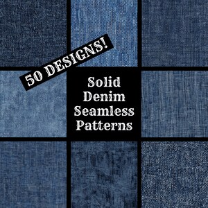 Solid Denim Seamless Digital Paper, Solid Denim Printable Scrapbook ...