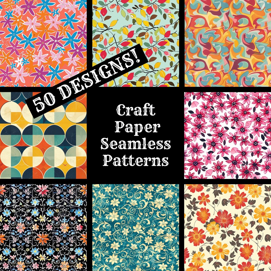 Craft Paper Seamless Digital Paper, Craft Paper Printable Scrapbook ...