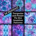 Turquoise Purple Tie Dye Seamless Pattern: 50 PNG Digital Papers ...