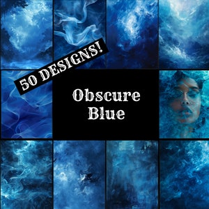 Vintage Obscure Blue Printable Journal Paper Inserts and Scrapbook ...