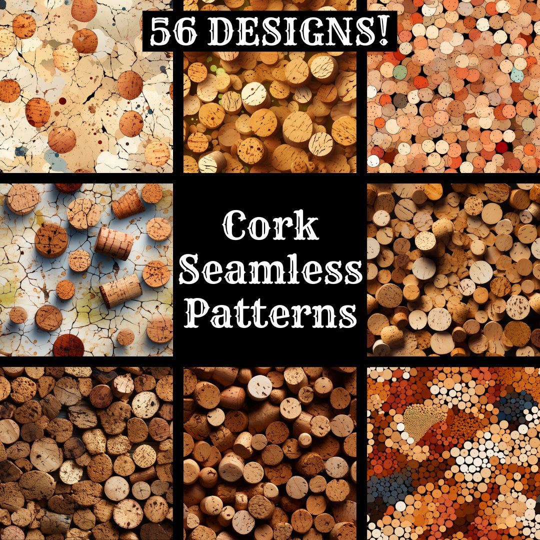 Cork Seamless Digital Paper, Printable Scrapbook Paper Seamless ...