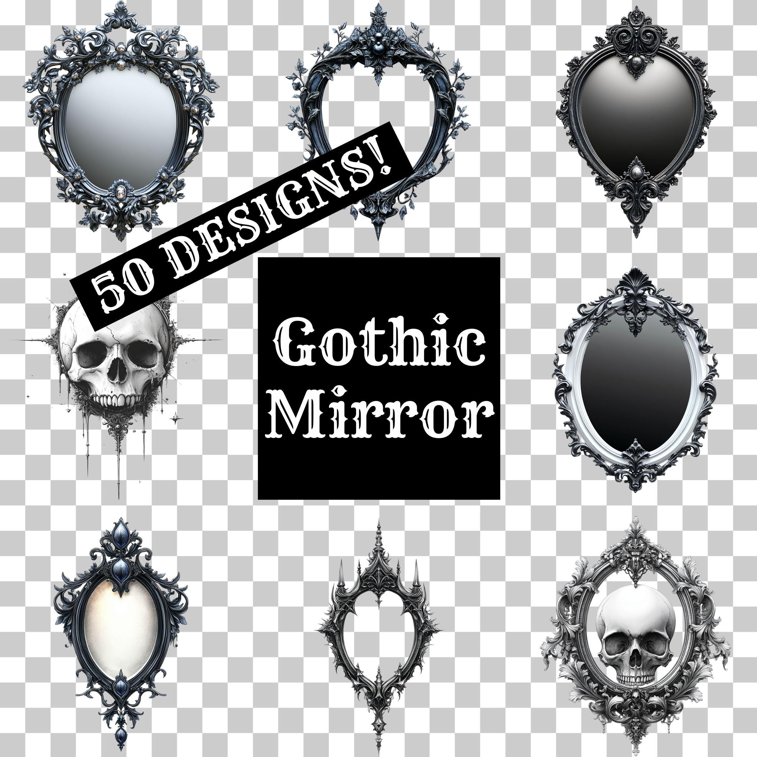 Gothic Mirror Clipart: 50 PNG Photo Overlays (digital Download) - Etsy