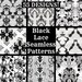 Black Lace Seamless Pattern Digital Paper: 55 PNG Designs (digital ...