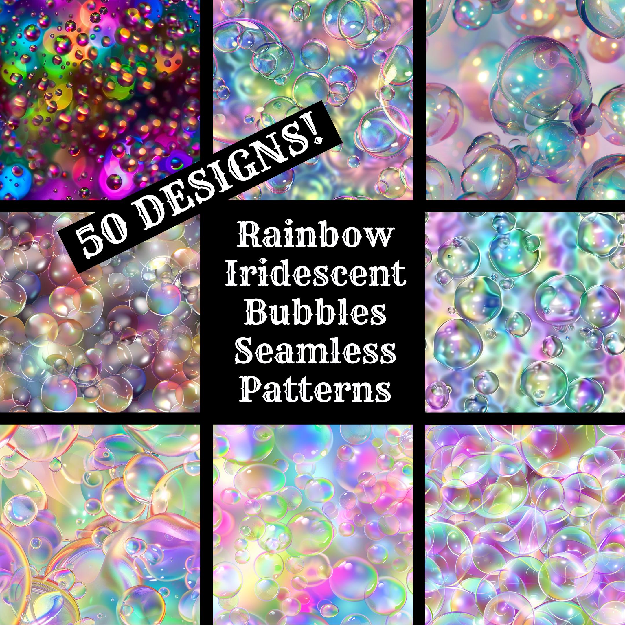 Rainbow Iridescent Bubbles Seamless Pattern (digital Download) - Etsy