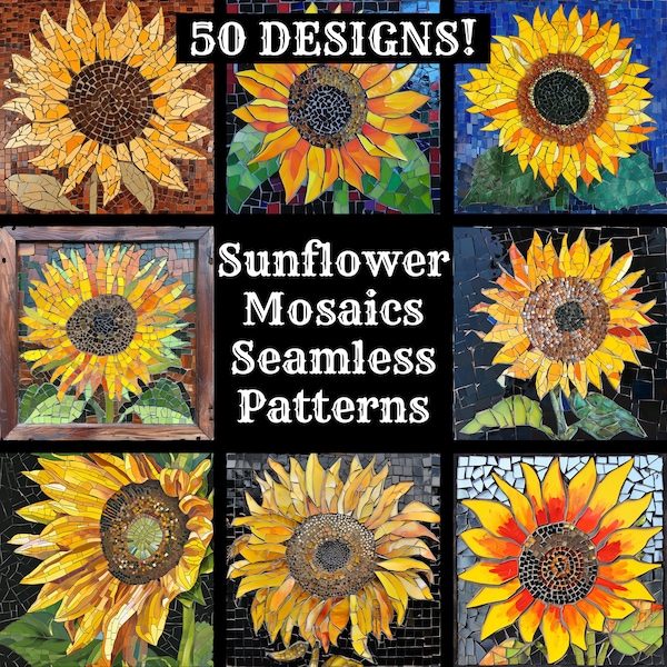 Sunflower Mosaic - Etsy