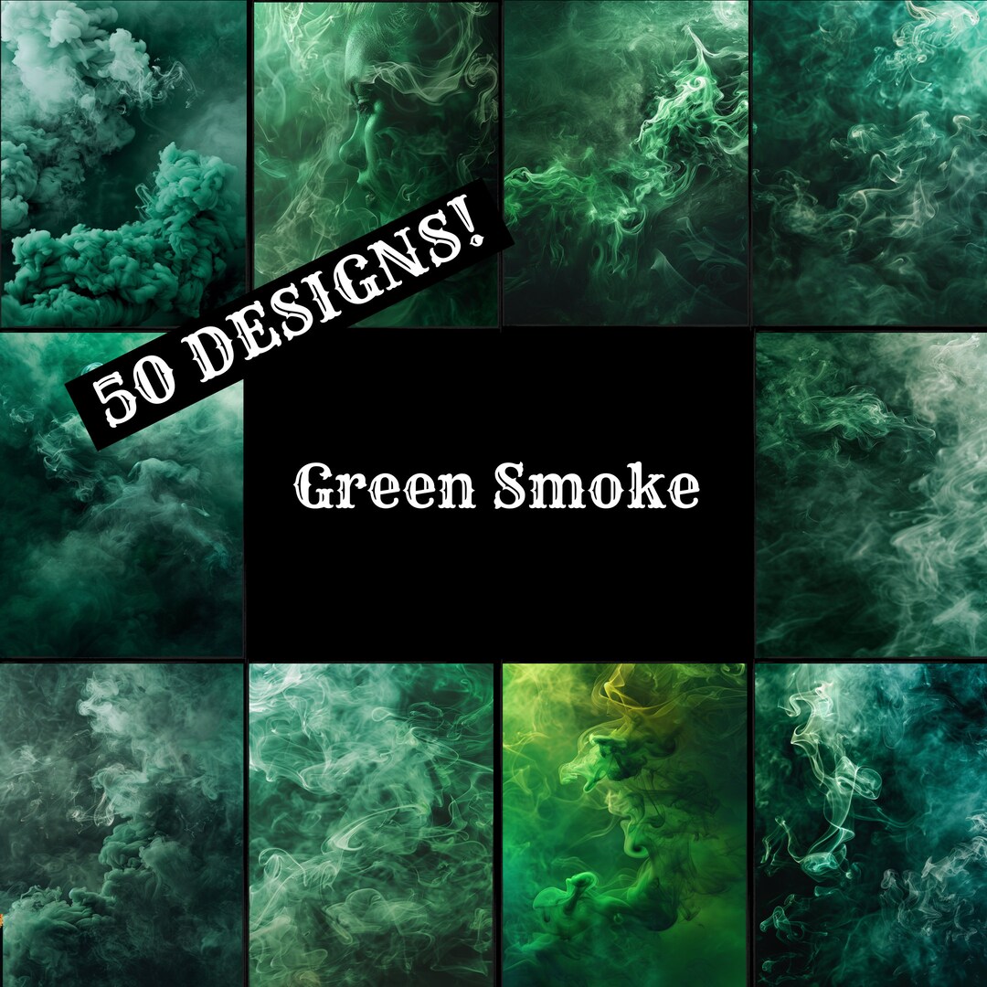 Green Smoke Journal Paper, Green Smoke Printable Paper, Vintage Green Smoke, Green Smoke Journal ...