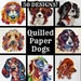 Quilled Paper Dogs: High Resolution Digital Paper (PNG) - Etsy