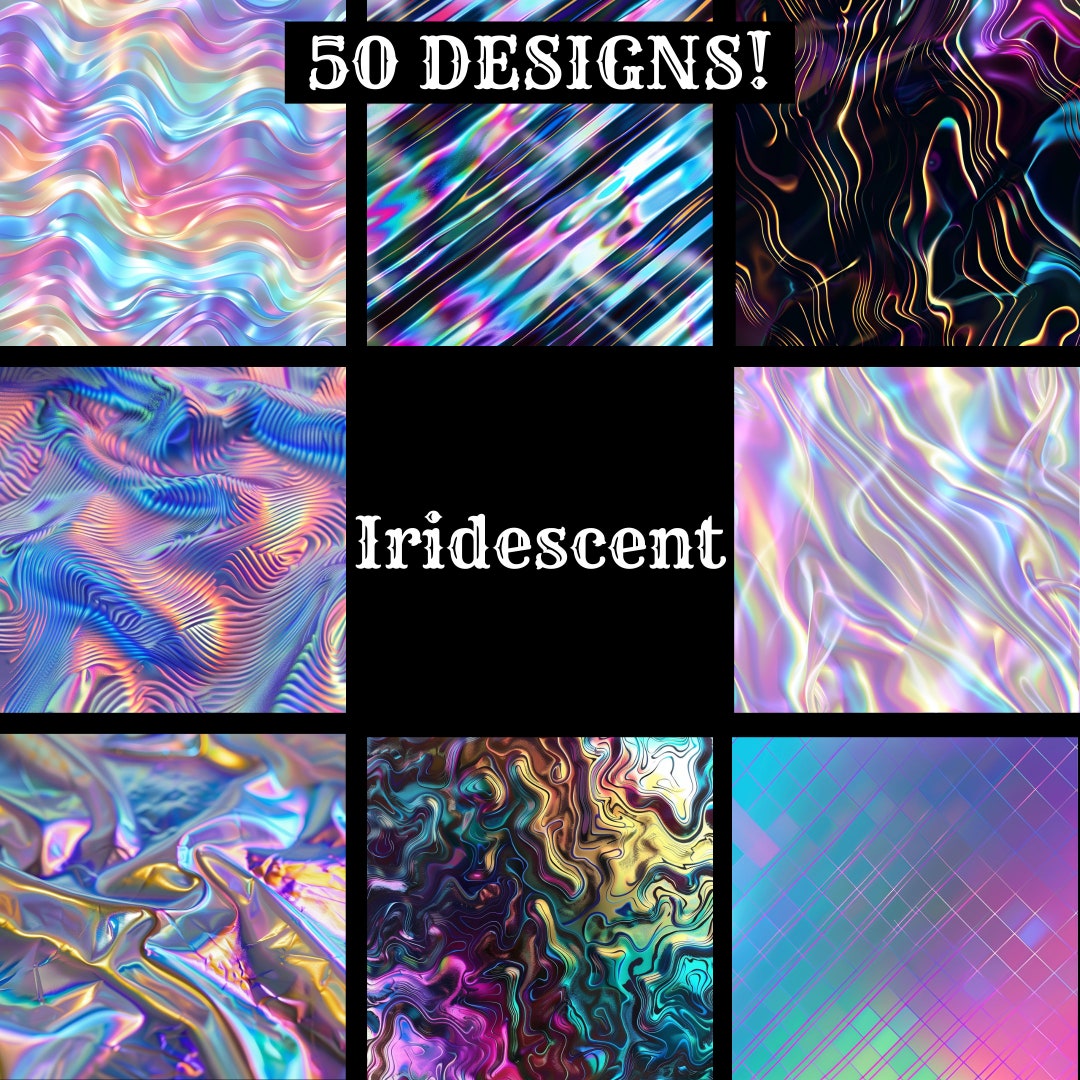 Iridescent Paper, Iridescent Printable Paper, Vintage Iridescent ...