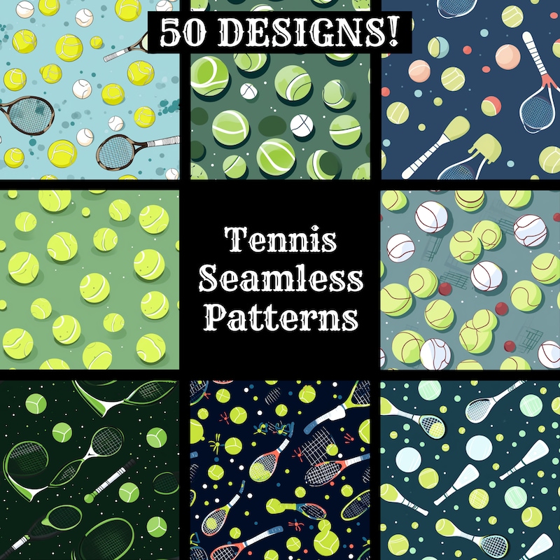 Tennis Digital Paper - Etsy