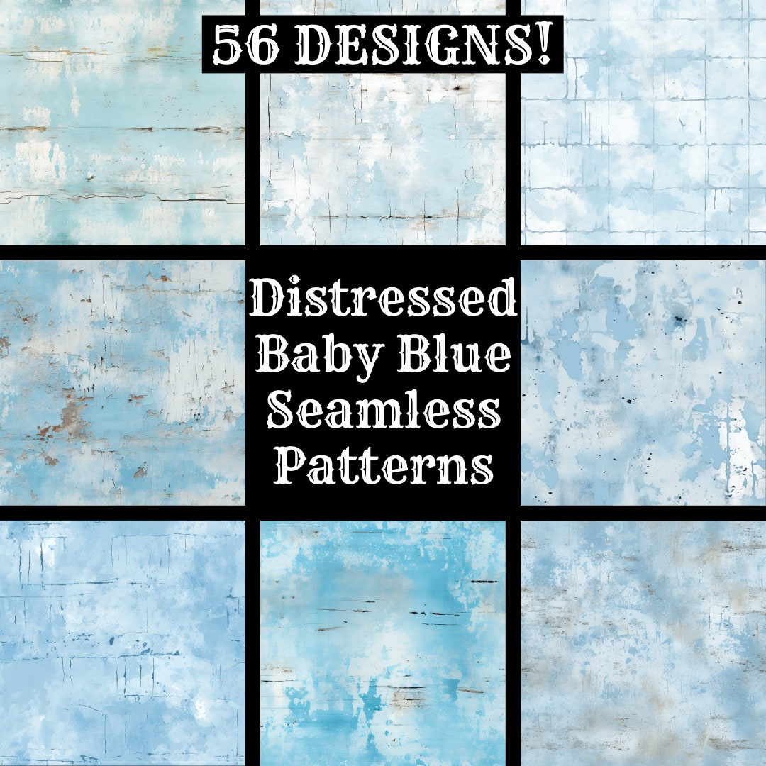 Distressed Baby Blue Seamless Digital Paper, Printable Scrapbook Paper ...