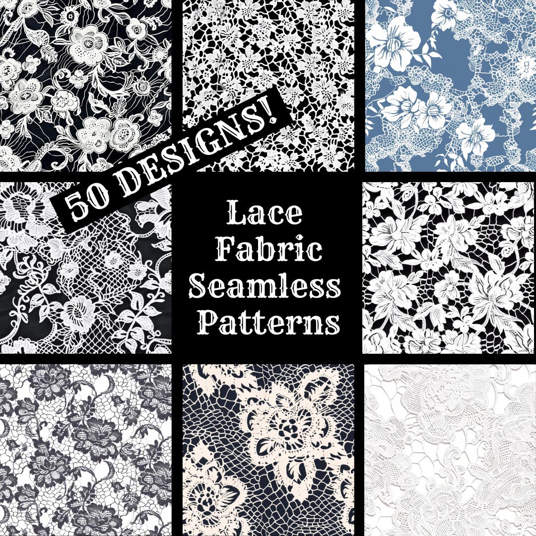 Lace Fabric Seamless Digital Paper, Lace Fabric Printable Scrapbook ...