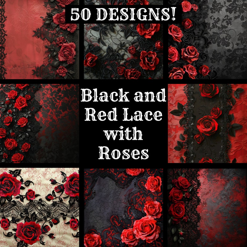 Red Lace Fabric - Etsy