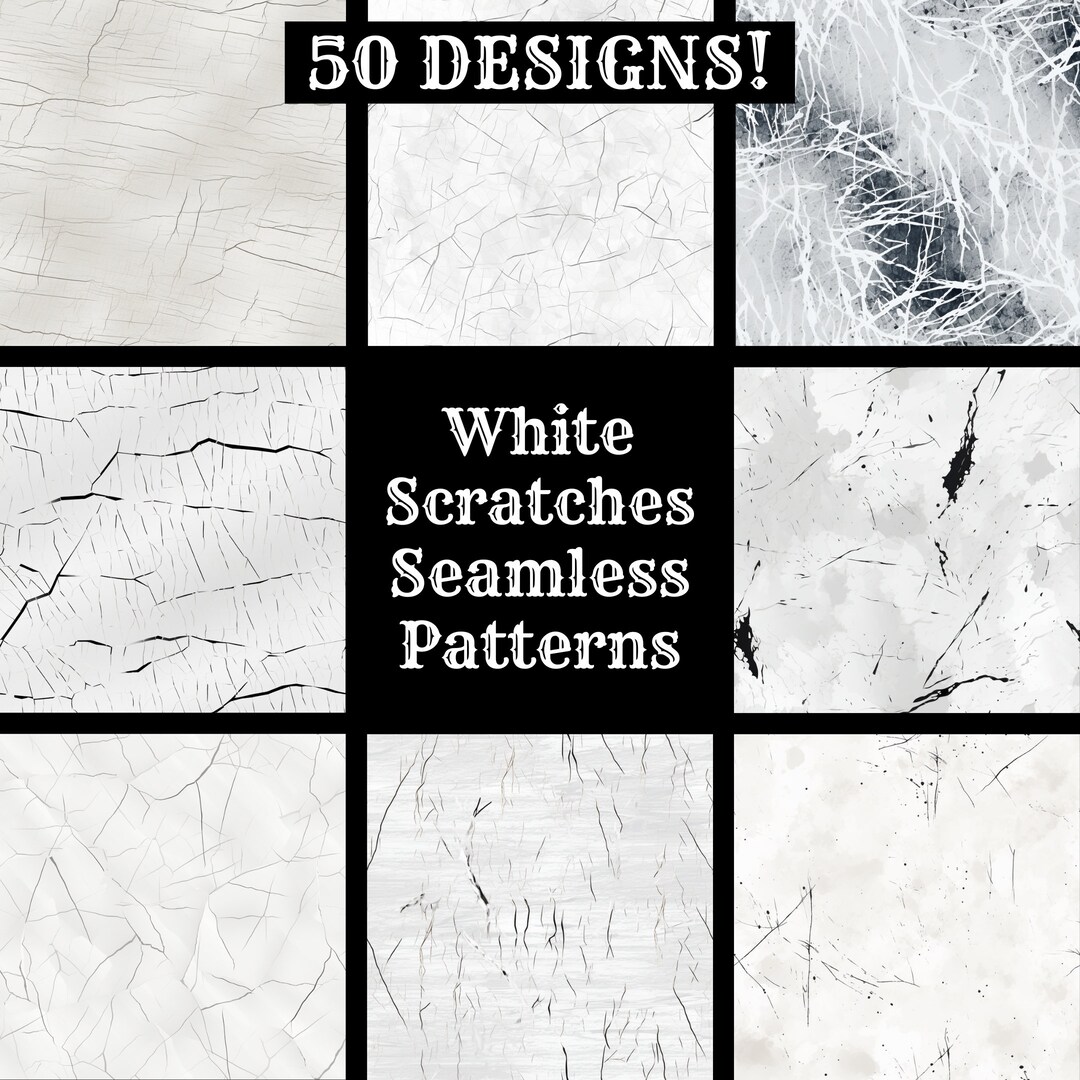 White Scratches Seamless Digital Paper, Printable Scrapbook Paper ...