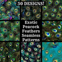 Peacocks, Peacocks Digital Paper, Seamless File. - Etsy