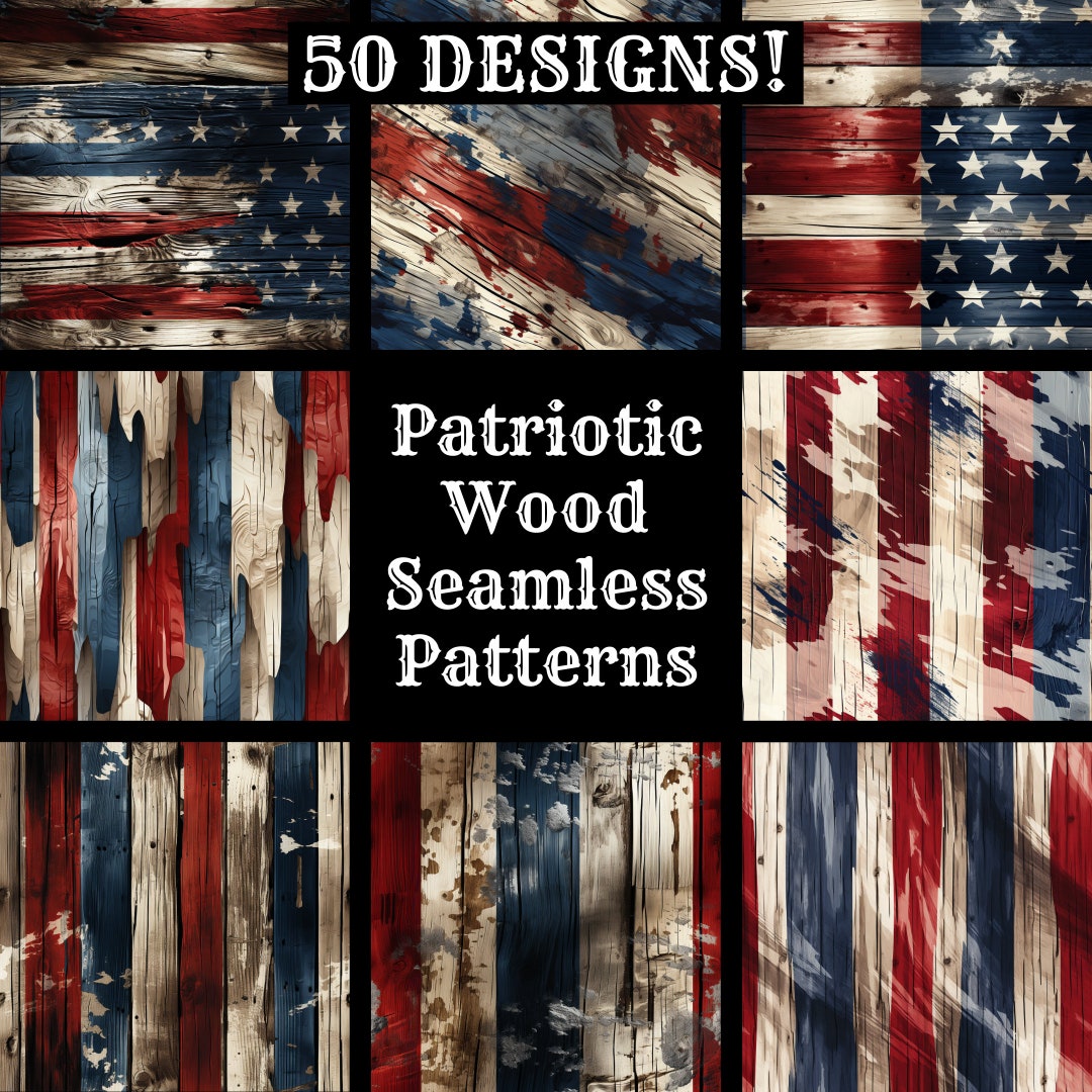 Patriotic Wood Seamless Paper: Printable Textures (digital Download) - Etsy