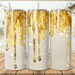 Gold Glitter Dripping Tumbler Wrap Bundle: 24 PNG Designs (digital ...