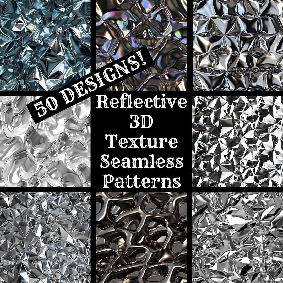 Reflective 3D Texture Seamless Digital Paper, Reflective 3D Texture ...