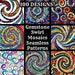 Gemstone Swirl Mosaic Seamless Patterns: Digital Scrapbook Paper ...