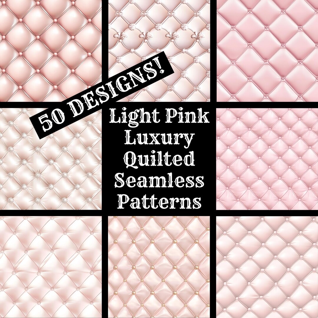Light Pink Quilted Seamless Paper: Luxury Textures (digital Download ...