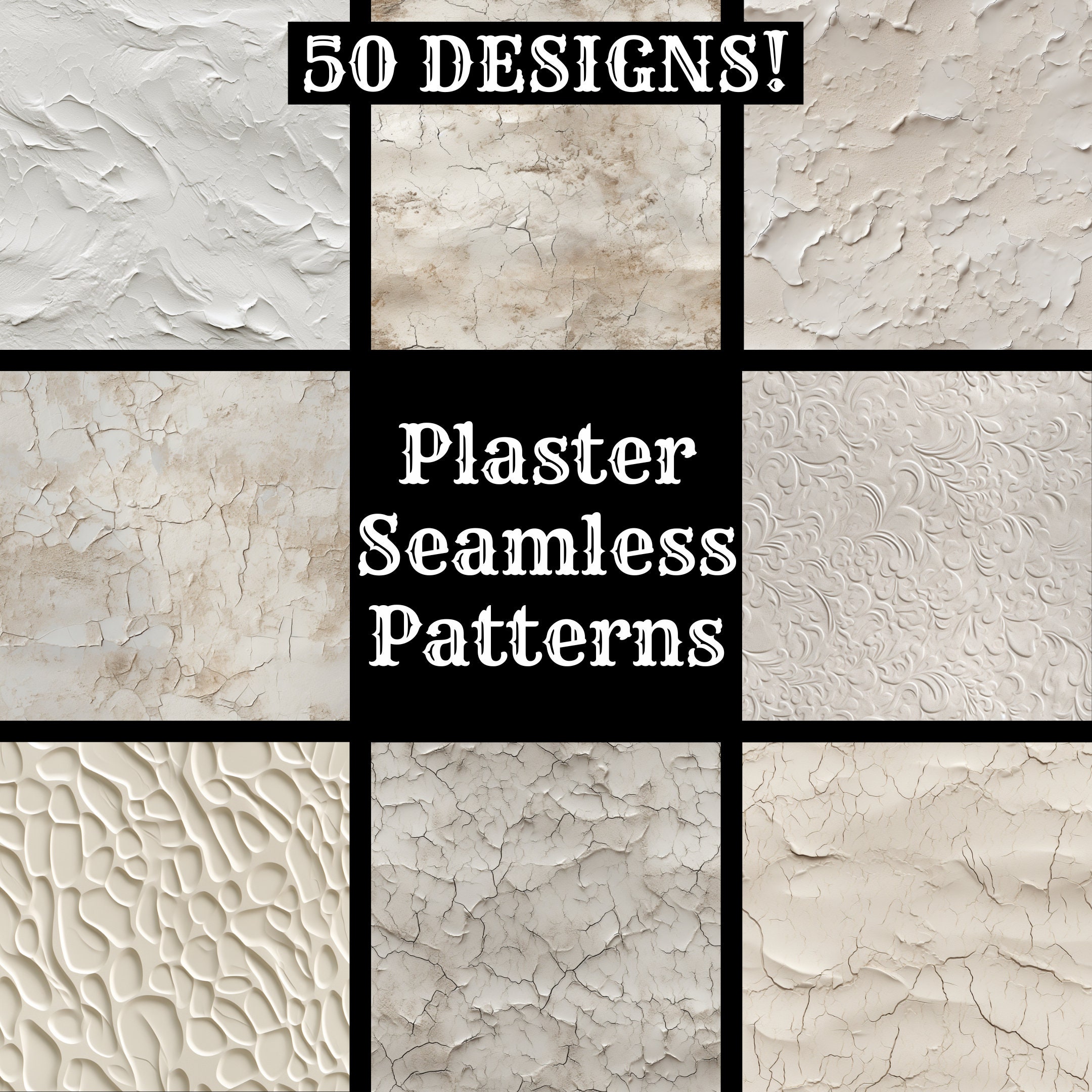 Plaster Seamless Digital Paper, Printable Scrapbook Paper Seamless ...