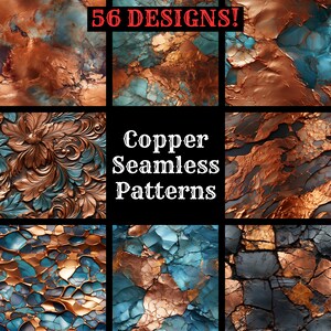 Copper Seamless Digital Paper, Printable Scrapbook Paper Seamless ...