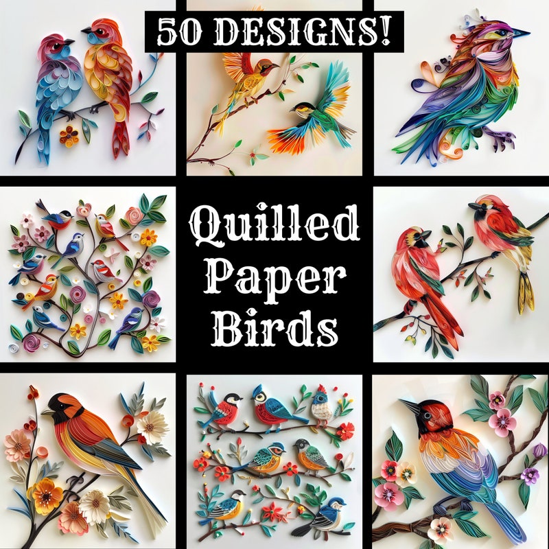 Quilling Template Bird - Etsy UK