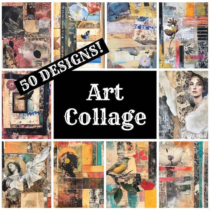 Collage Art Print - Etsy