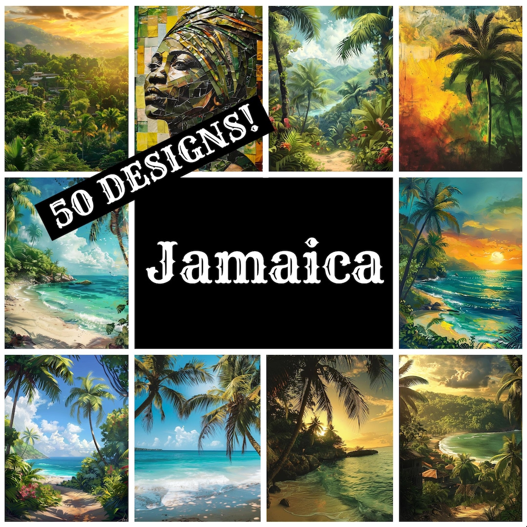 Jamaica Journal Paper: Vintage Scrapbook Inserts (PNG Digital Download ...