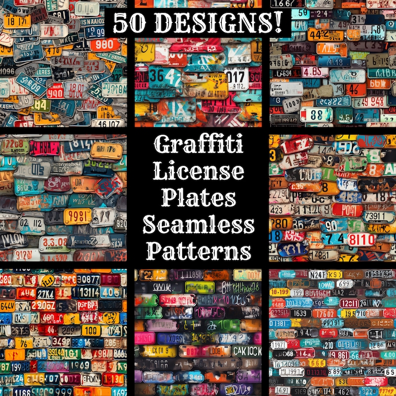 Graffiti Licence Plate - Etsy