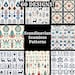 Nordic Digital Paper. Black, White Scandinavian Patterns. Hand Drawn ...