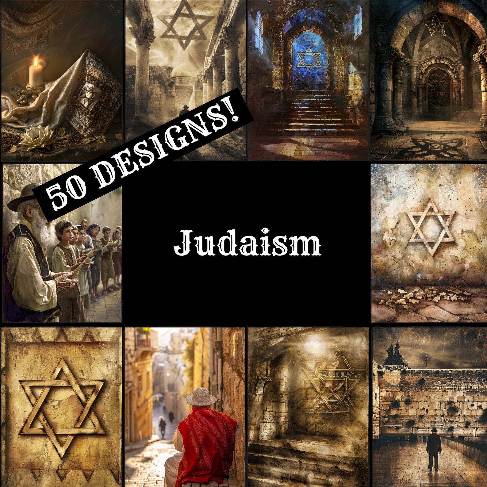 Judaism Journal Paper, Judaism Printable Paper, Vintage Judaism ...