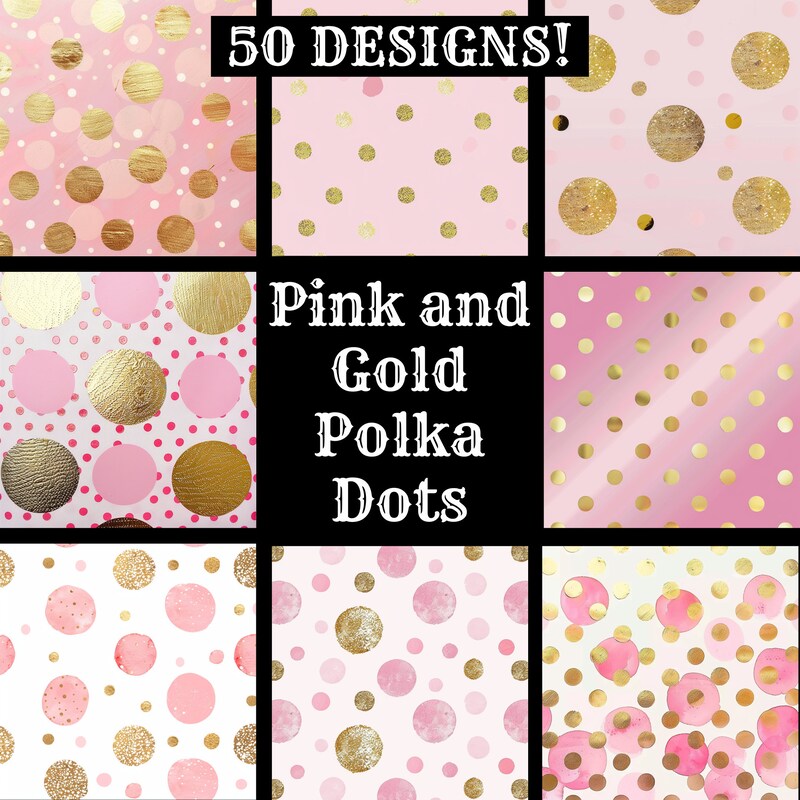 Gold Polka Dots - Etsy