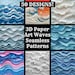 3D Paper Art Waves: Seamless Patterns (digital Download) - Etsy