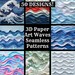 3D Paper Art Waves: Seamless Patterns (digital Download) - Etsy