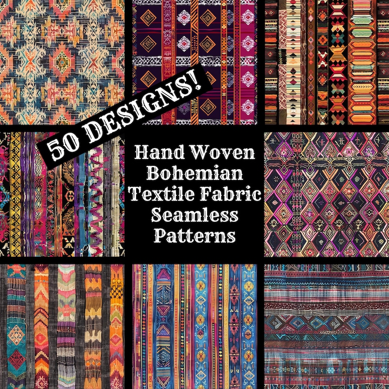Bohemian Fabric Design - Etsy