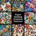 Paper Quilling Seamless Patterns: Scrapbook Paper (digital Download) - Etsy