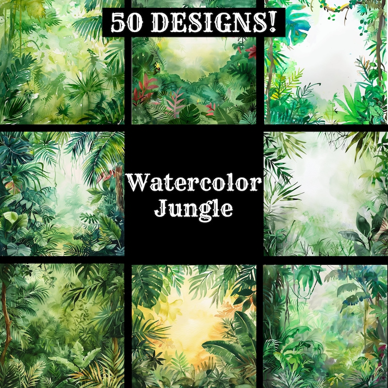 Jungle Clip Art - Etsy