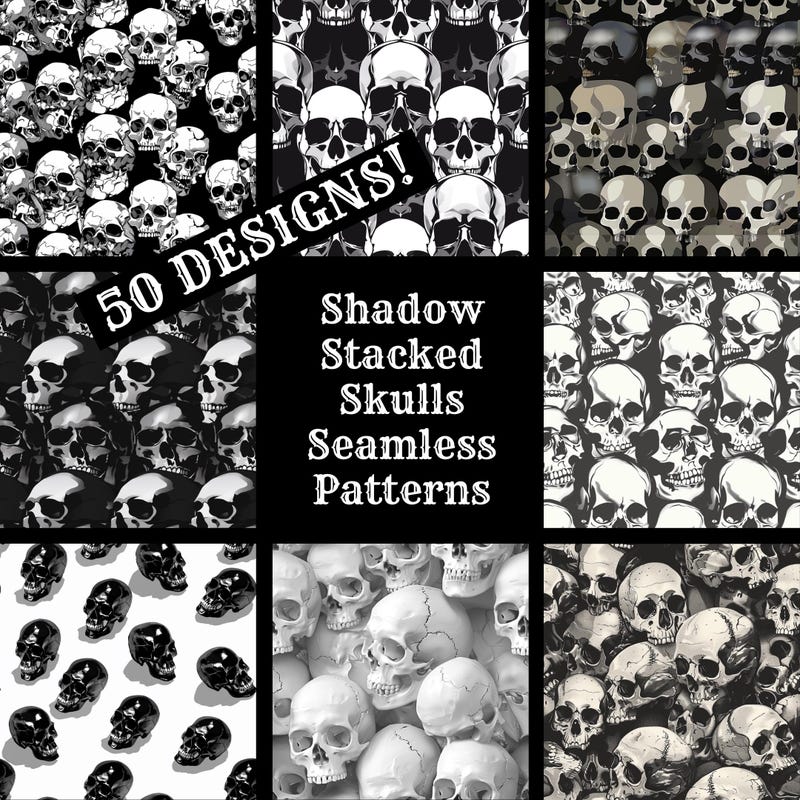 Seamless Textures Skull - Etsy