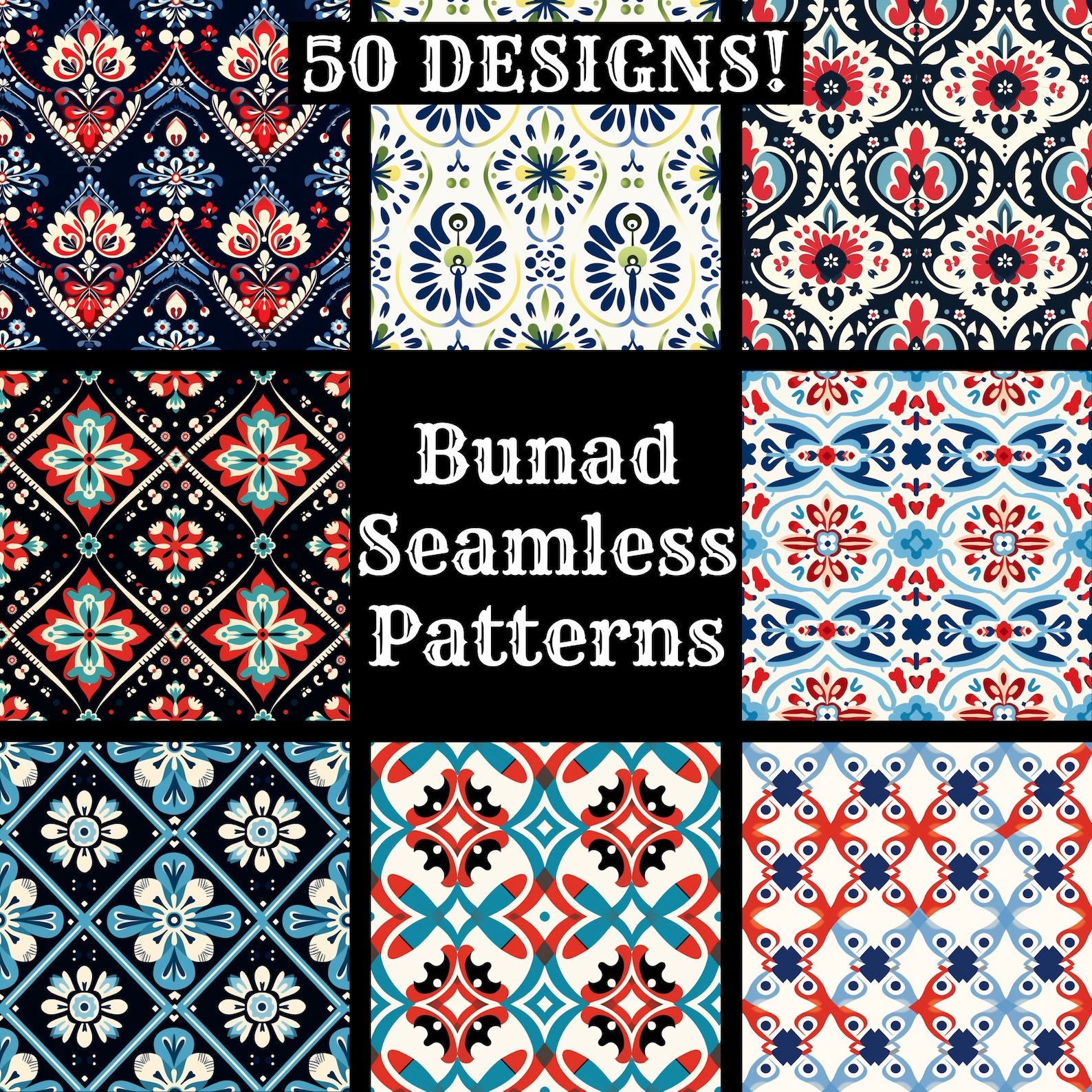 Bunad Seamless Pattern: Norwegian Digital Paper (PNG, 300 Dpi) - Etsy