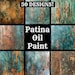 Patina Oil Paint Paper, Patina Oil Paint Printable Paper, Vintage ...