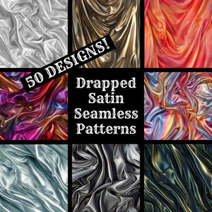 Draped Satin Seamless Digital Paper, Draped Satin Printable Scrapbook ...