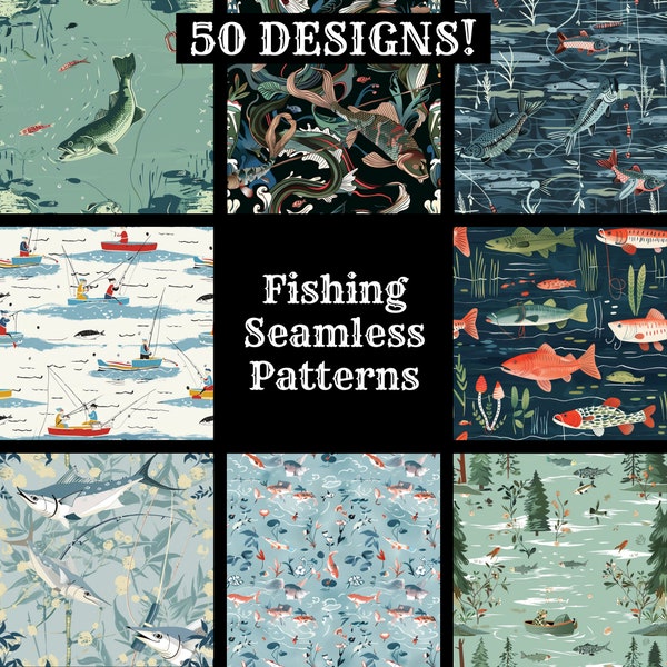 Fishing Pattern - Etsy