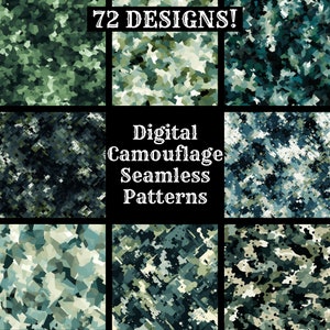 Digital Camouflage Seamless Digital Paper, Printable Scrapbook Paper ...