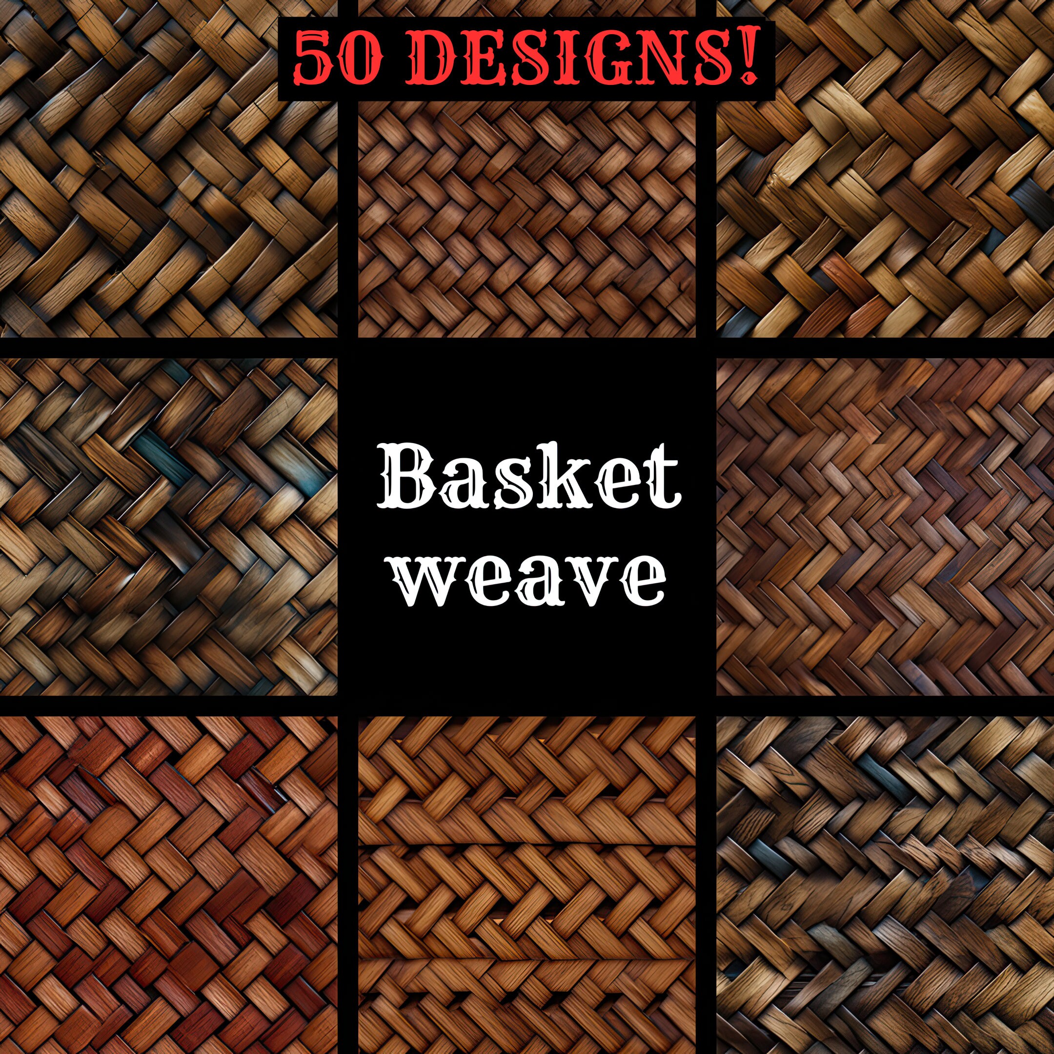 Basketweave Digital Paper for Scrapbooking and Commercial Use - Etsy