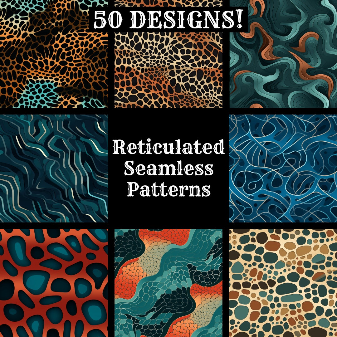 Reticulated Seamless Digital Paper, Printable Scrapbook Paper Seamless ...