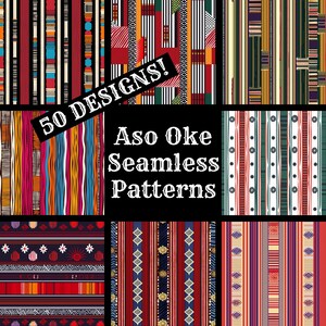 Aso Oke Seamless Digital Paper, Aso Oke Printable Scrapbook Paper ...