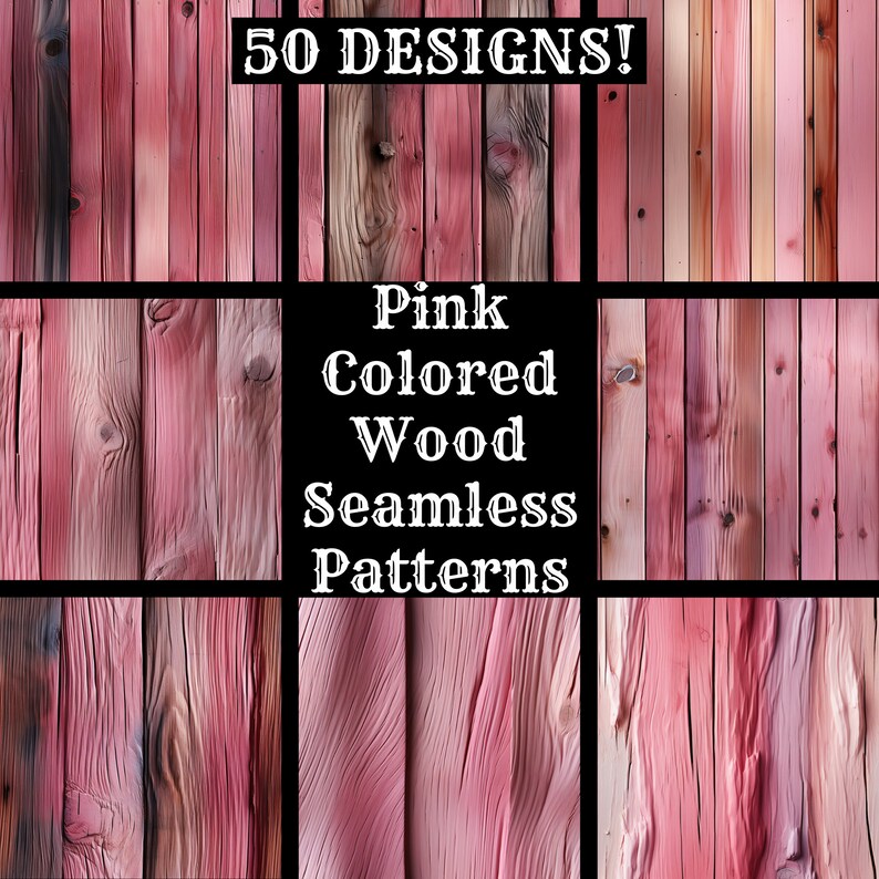 Pink Colored Wood Seamless Digital Paper Printable Scrapbook - Etsy