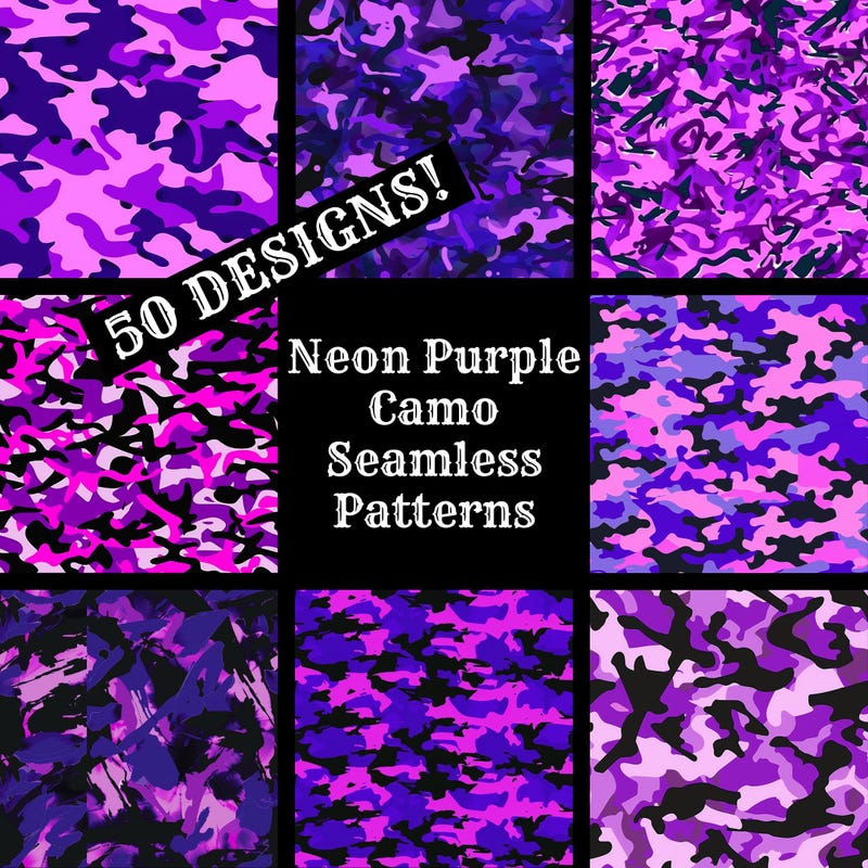 Purple Camo - Etsy